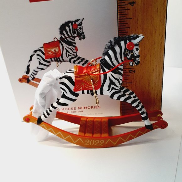 Hallmark | Holiday | 222 Hallmark Exclusive Rocking Horse Zebra ...